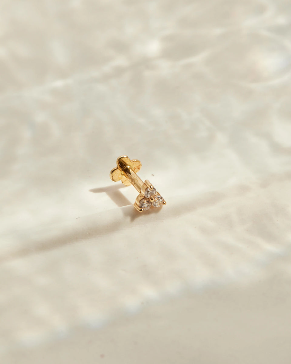 Tragus Stecker aus 585 Echtgold (14K) – Lisa Eleni